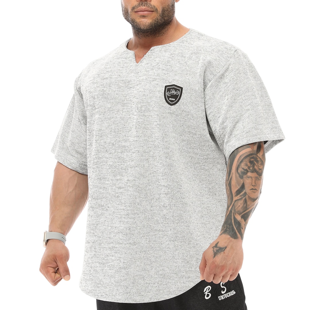 BIG SM Sportswear Musclewear Men's Training Sport Ragtop Rag Top T ...