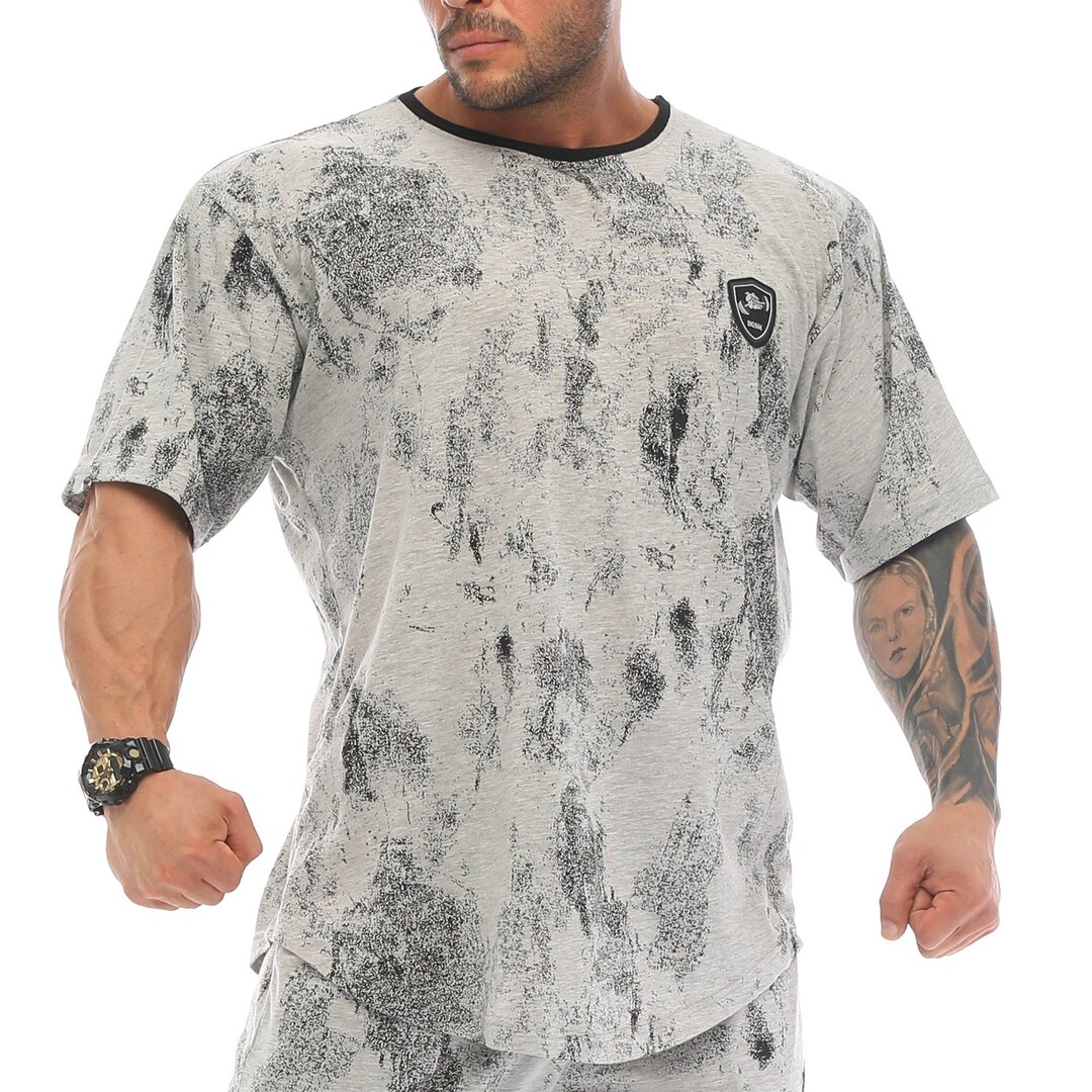 BIG SM Sportswear Musclewear Men's Training Sports Ragtop Rag Top T ...