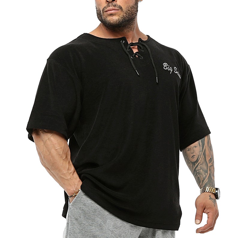 BIG SM Sportswear Musclewear Men's Training Sports Ragtop Rag Top Terry ...