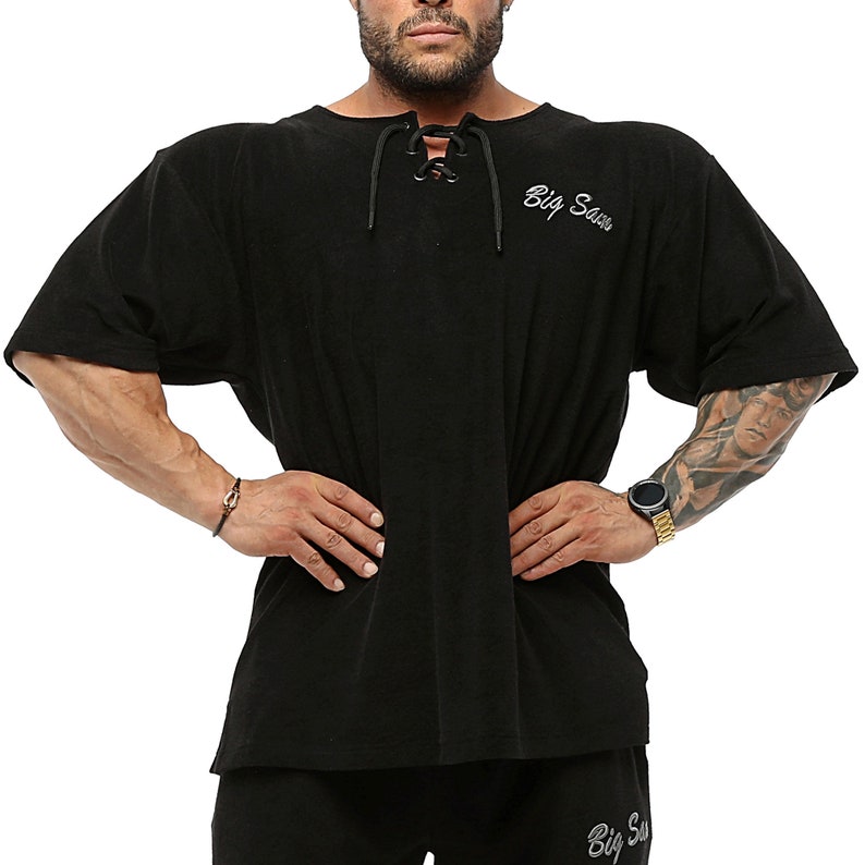 BIG SM Sportswear Musclewear Men's Training Sports Ragtop Rag Top Terry ...