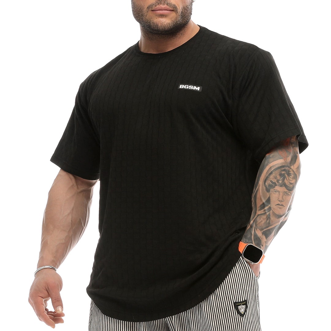 BIG SM Sportswear Musclewear Men's Training Sport Ragtop Rag Top T ...