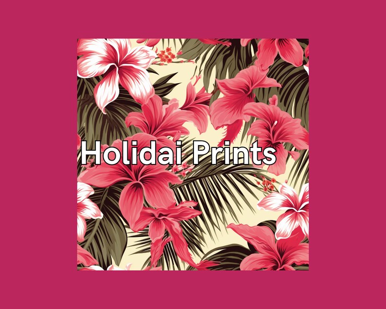 Tropical Aloha Pattern Pack 3 (24 Images), Colorful Background, Digital ...