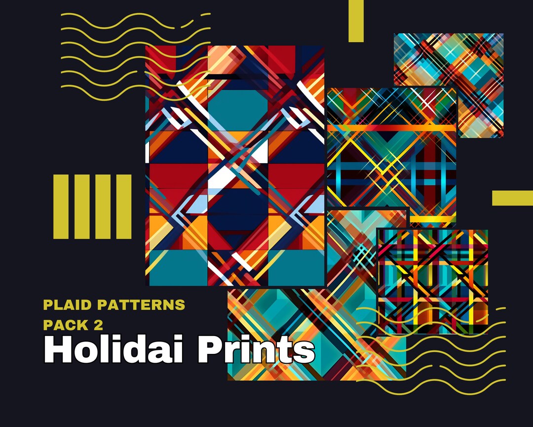 Plaid Pattern Pack 2 (24 Images), Plaid Background, Digital Print ...