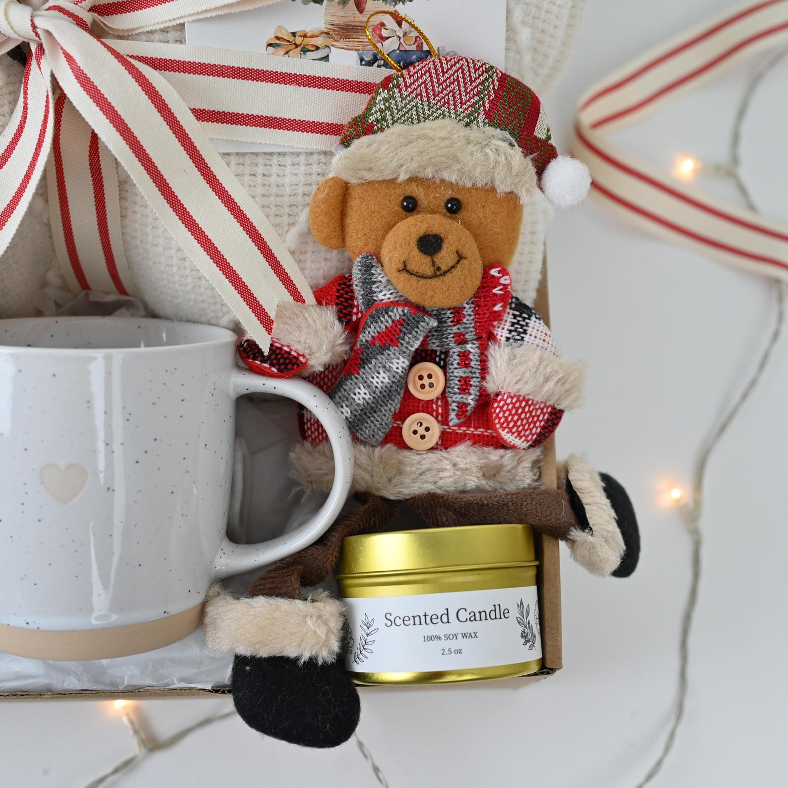Cozy Christmas Gift Box, Holiday Care Package, Winter Gift Set for Her ...