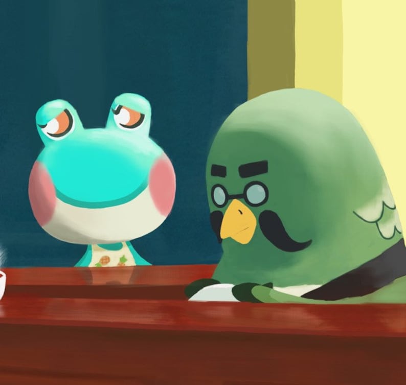 Hopper X the Roost Retro Print, Edward Hopper Parody, Brewster Wall Art ...