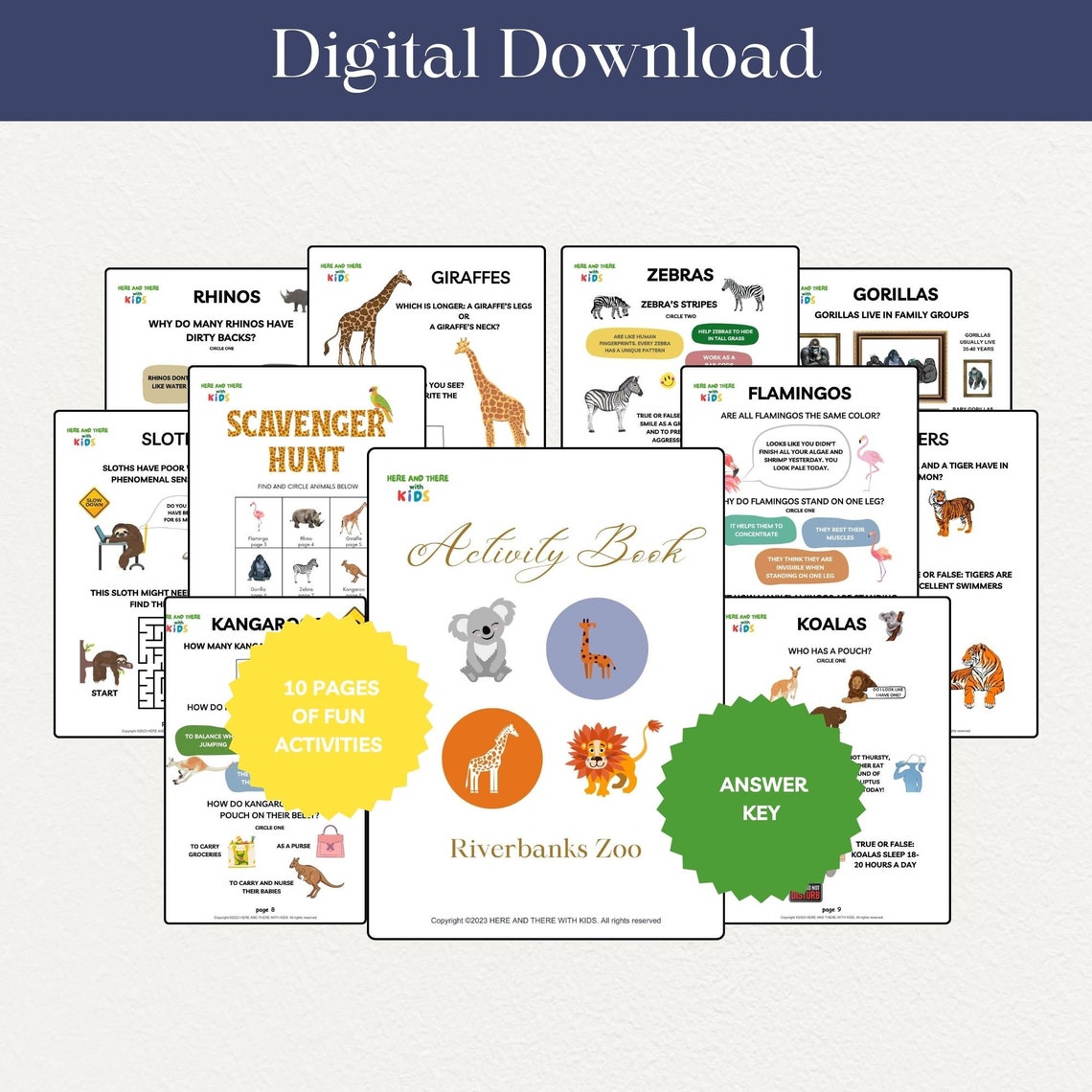 Riverbanks Zoo Activity Book, Zoo Field Trip Book, Kids Activity Book ...