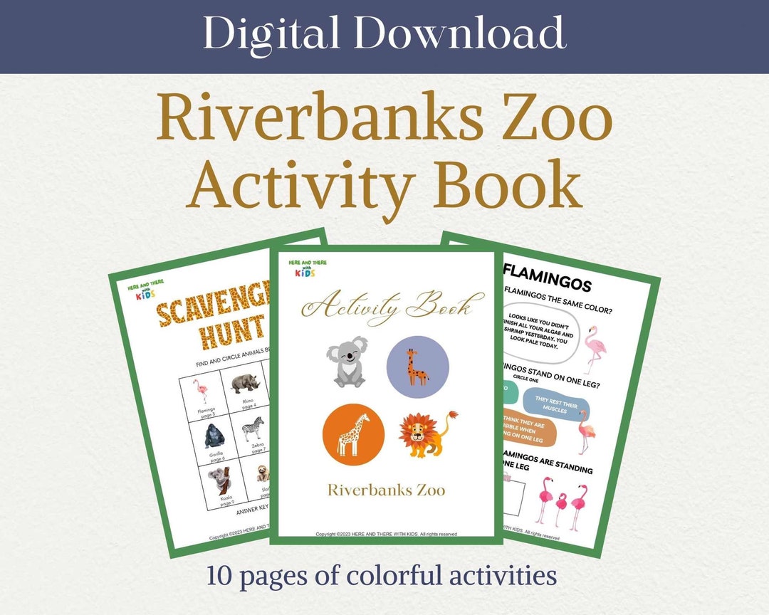 Riverbanks Zoo Activity Book, Zoo Field Trip Book, Kids Activity Book ...