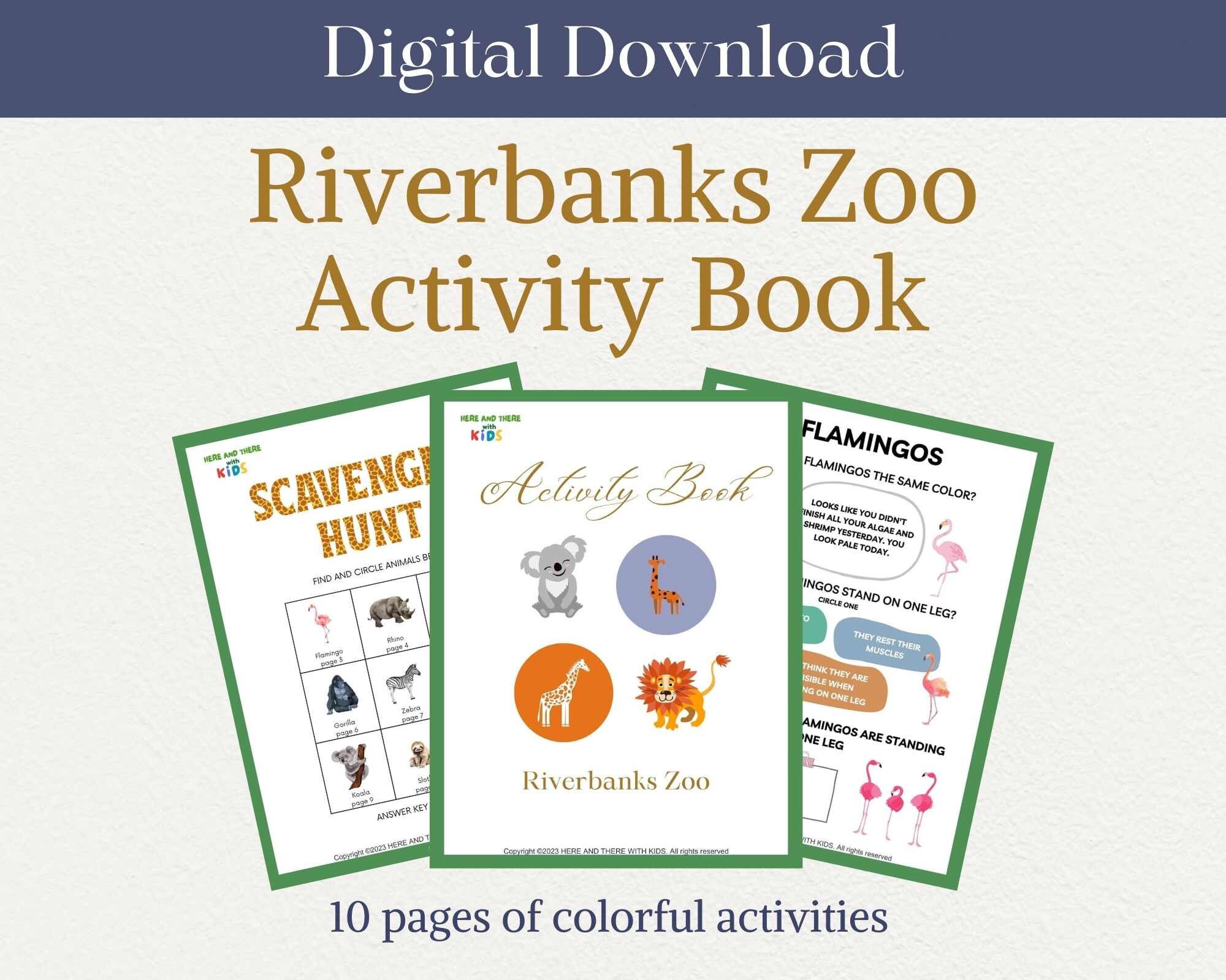 Riverbanks Zoo Activity Book, Zoo Field Trip Book, Kids Activity Book ...