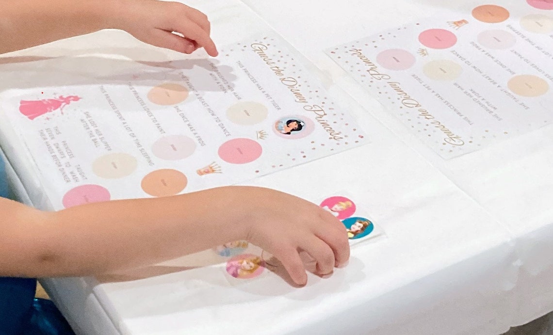 Disney Princess Trivia; Guess the Disney Princess Game - Etsy