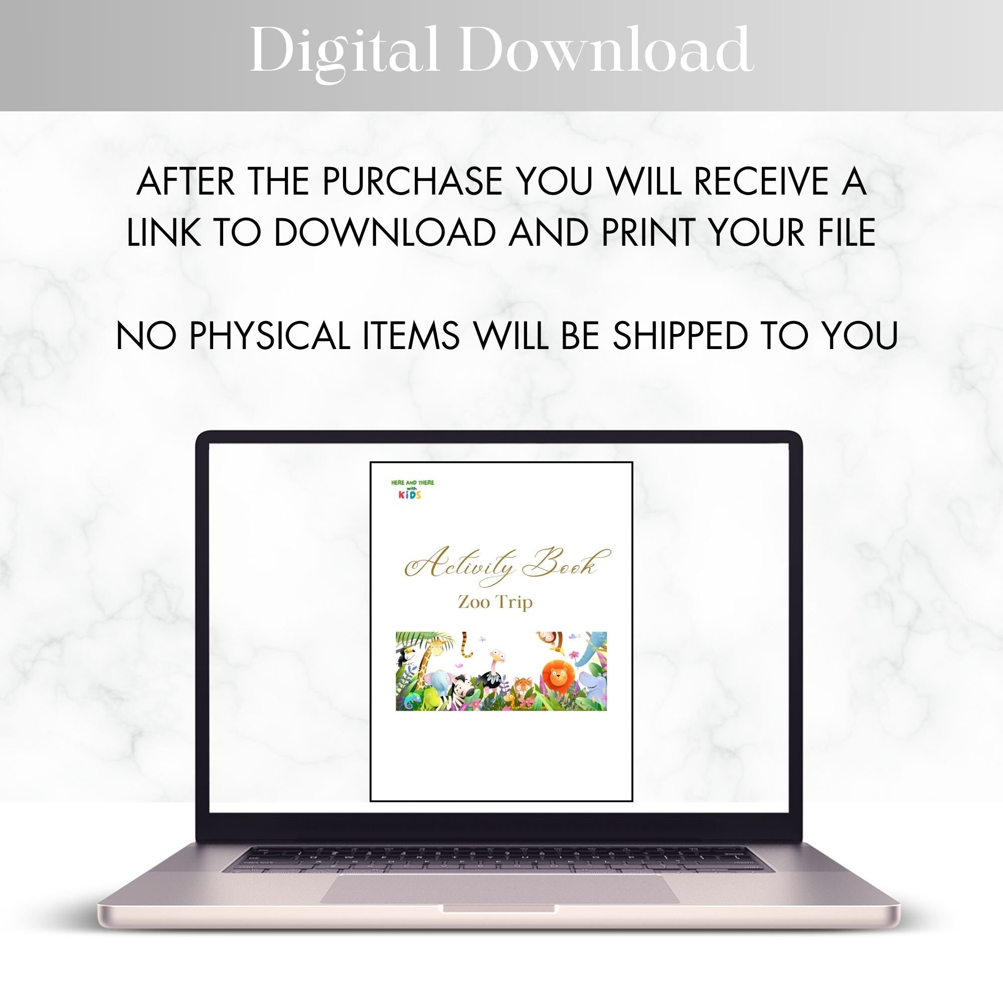 Zoo Trip Activity Book, Zoo Field Trip Book, Kids Activity Book, Animal ...