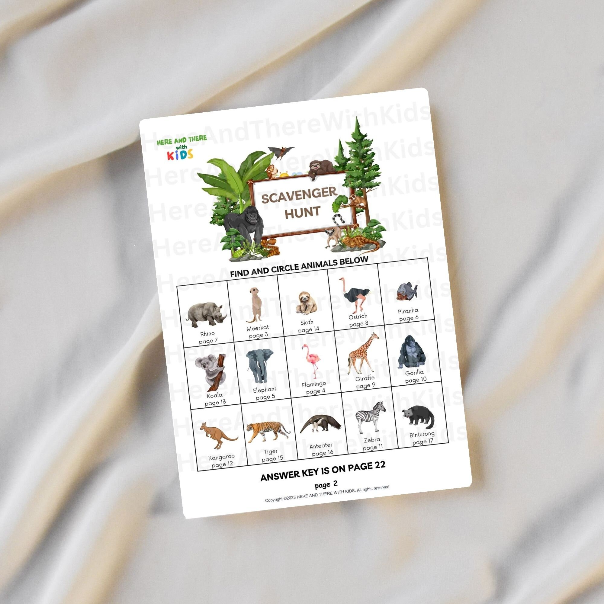 Zoo Trip Activity Book, Zoo Field Trip Book, Kids Activity Book, Animal ...