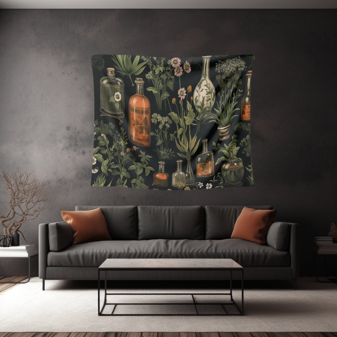 Dark Academia Cottagecore Tapestry Witchy Forestcore Boho Mystical ...