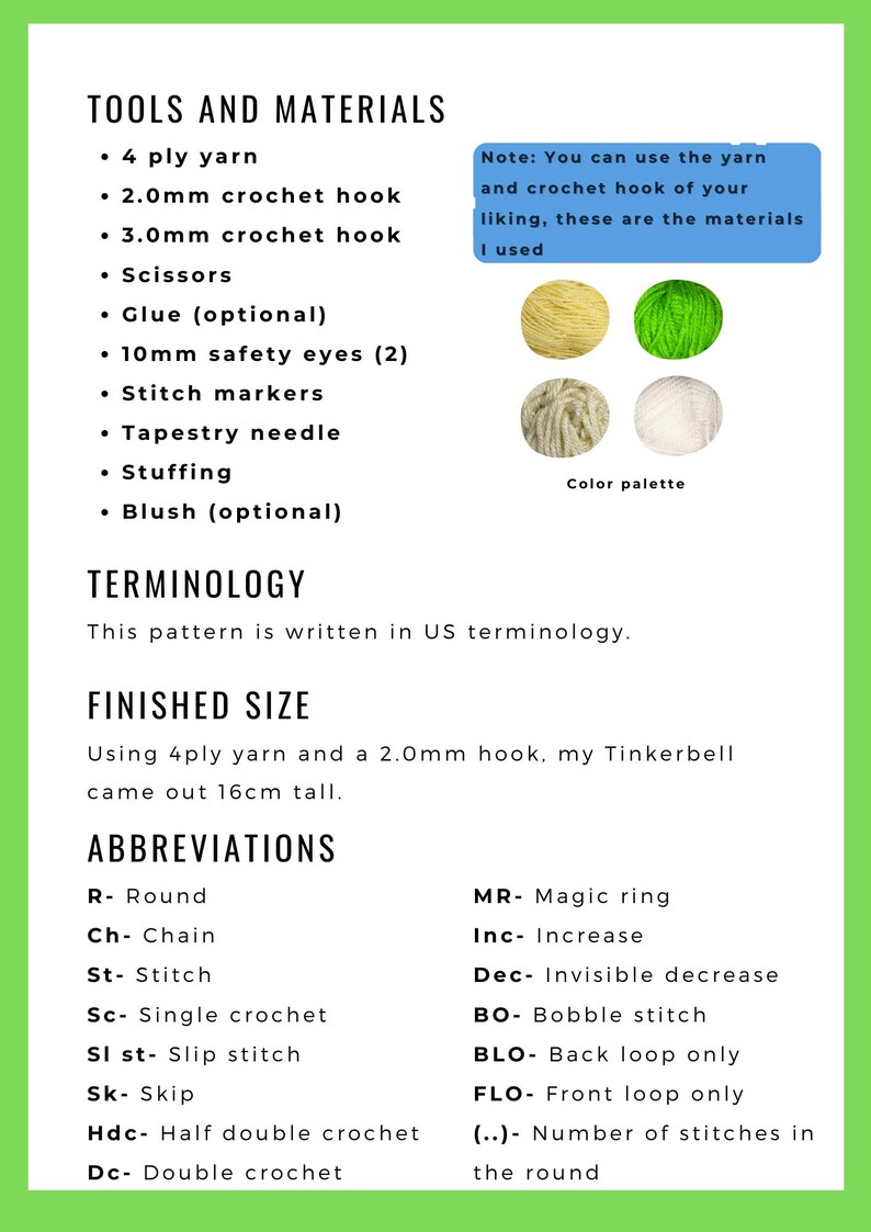 Tinkerbell Crochet Pattern - Etsy