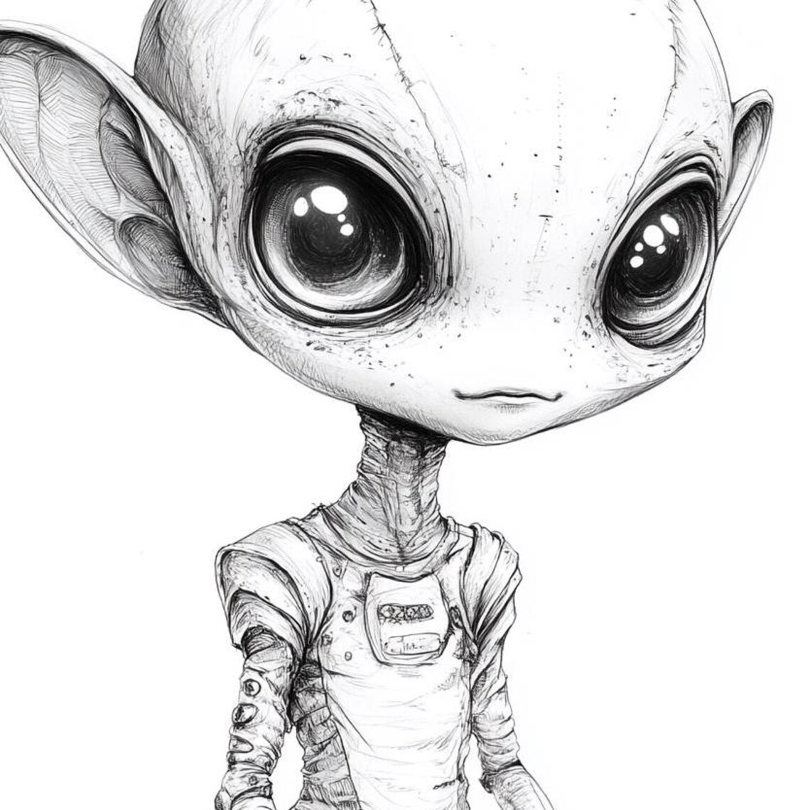 Cute Aliens Digital Download 4-pack Coloring Pages. Downloadable .zip ...