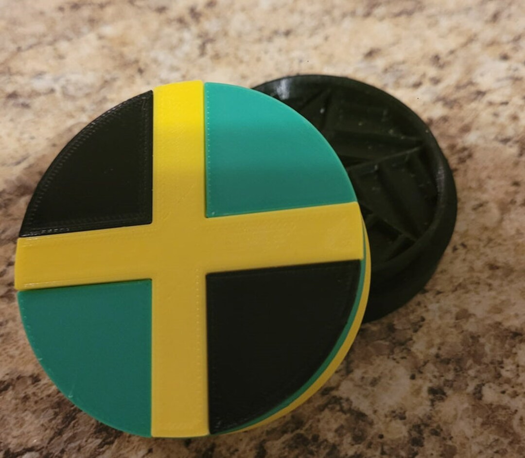 Jamaican Flag Herb Tobacco Spice Grinder 2.5" Plastic - Etsy