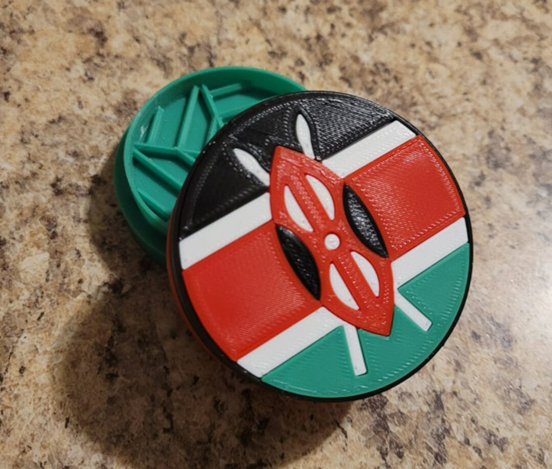 Kenyan Flag Herb Tobacco Spice Grinder 2.5 Plastic - Etsy