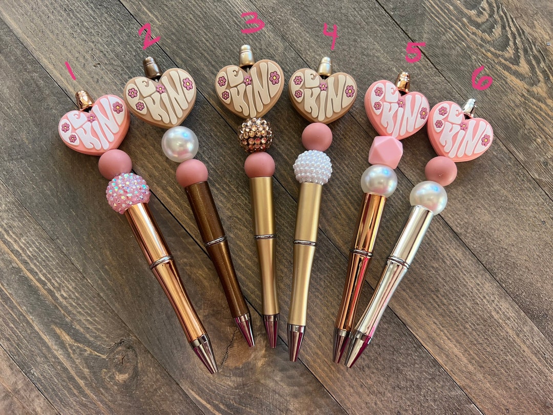 Be Kind Focal Pens Beaded Focal Pens Writing Pens Boho - Etsy