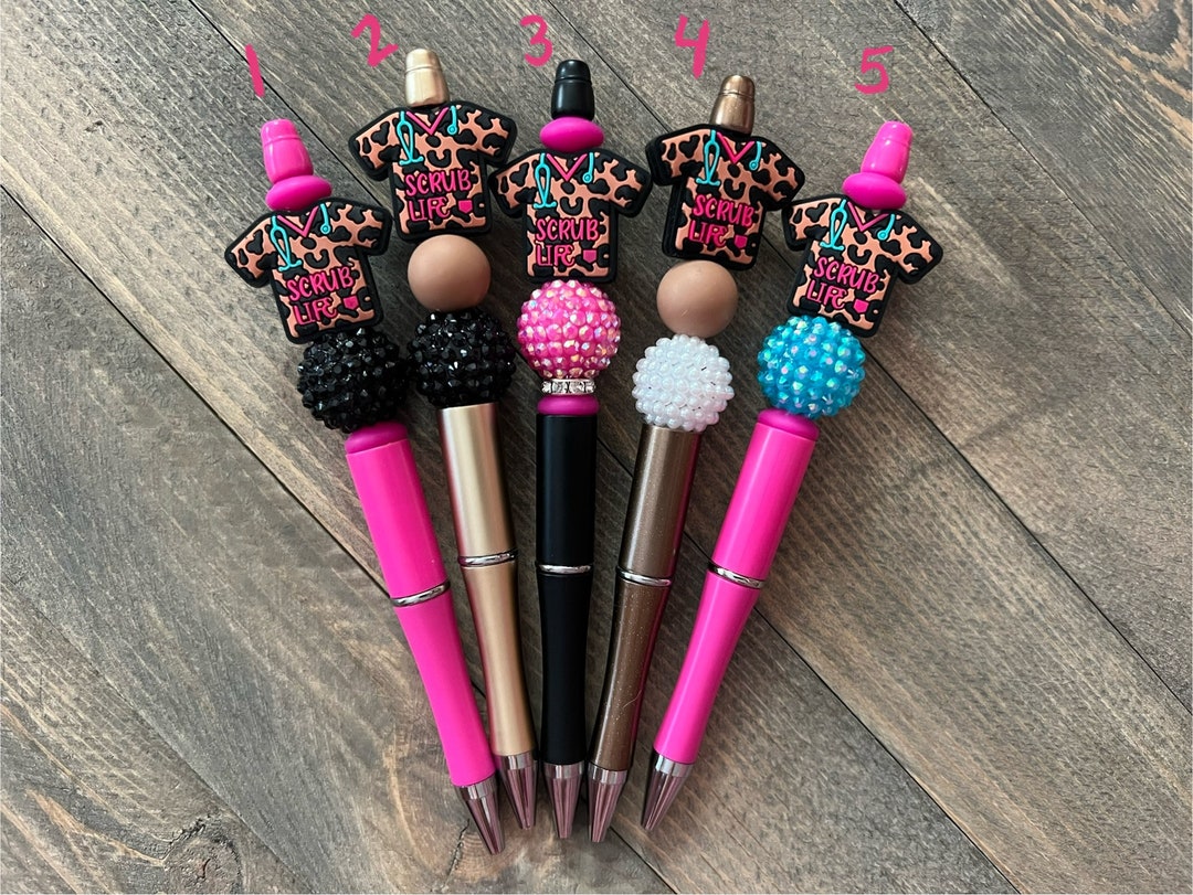 Scrub Life Focal Pens, Beaded Focal Pens, Writing Pens - Etsy