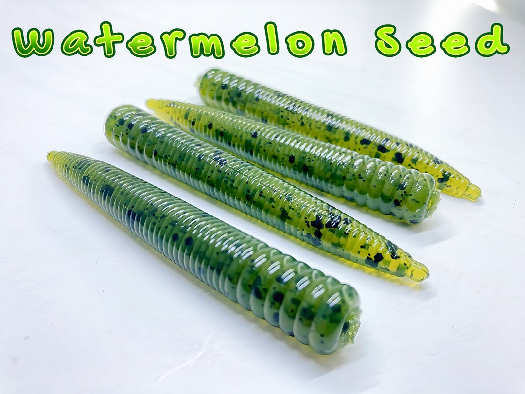 3" Ned Worm (watermelon Seed) - Etsy