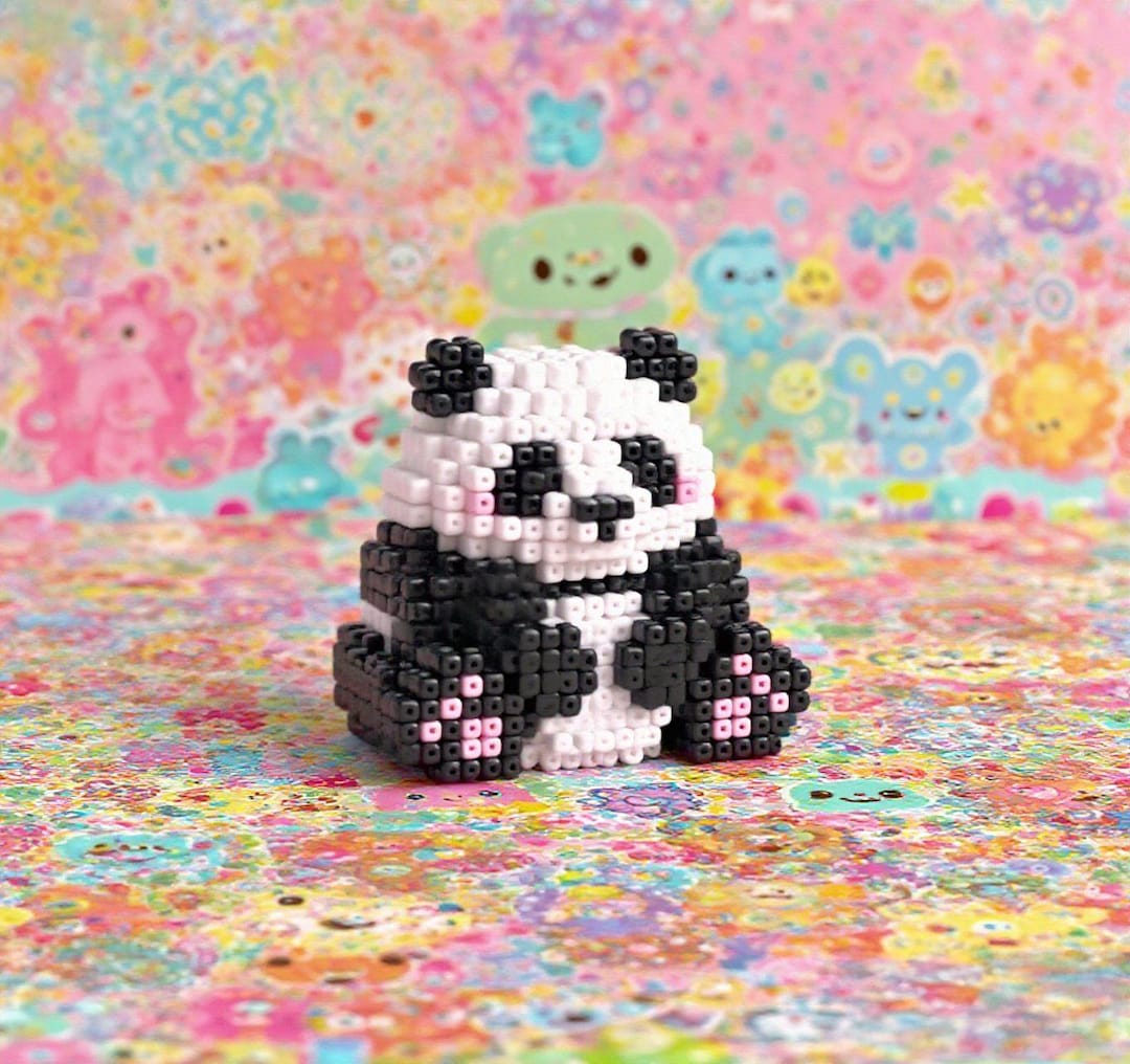 Instant Download - Sitting Panda 3D Perler Bead Pattern Digital ...