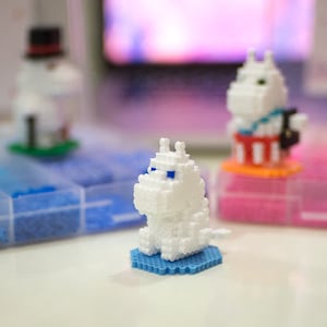 Moomin Hippo Family Set 3D Perler Bead Pattern Digital Tutorial - Etsy UK