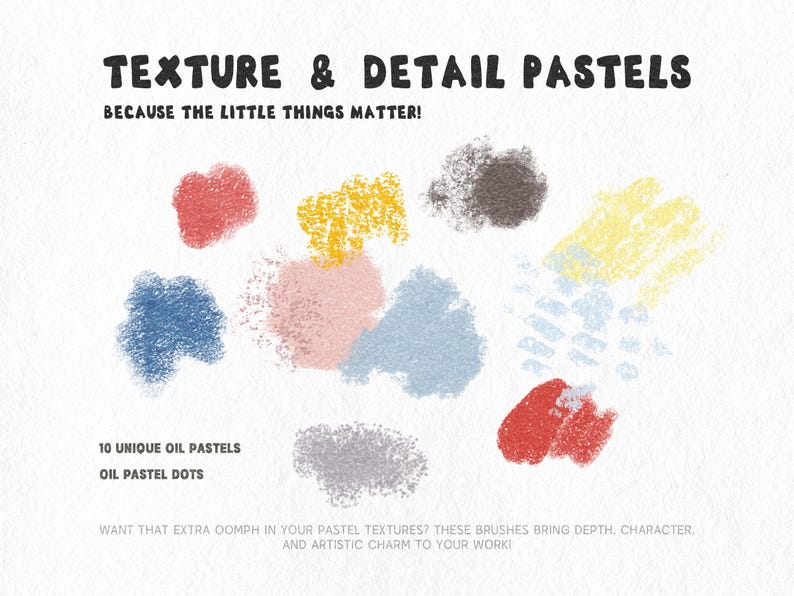 Procreate Crayon Brushes | Realistic Oil Pastel | Crayon Texture Brush ...
