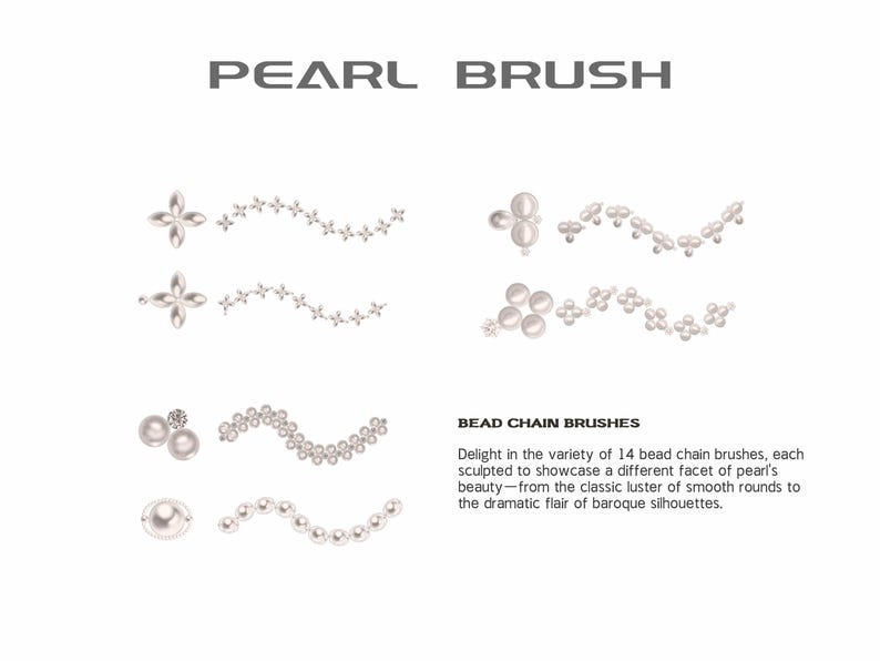 Pearl Brush Set,gemstone Brush,diamond Brush,procreate Brushes,ipad ...