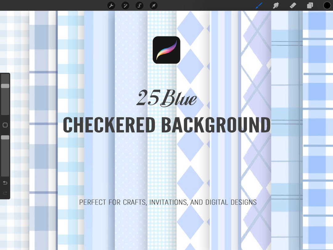 25 Digital Papers,digital Background, Blue Checkered Paper Textures ...