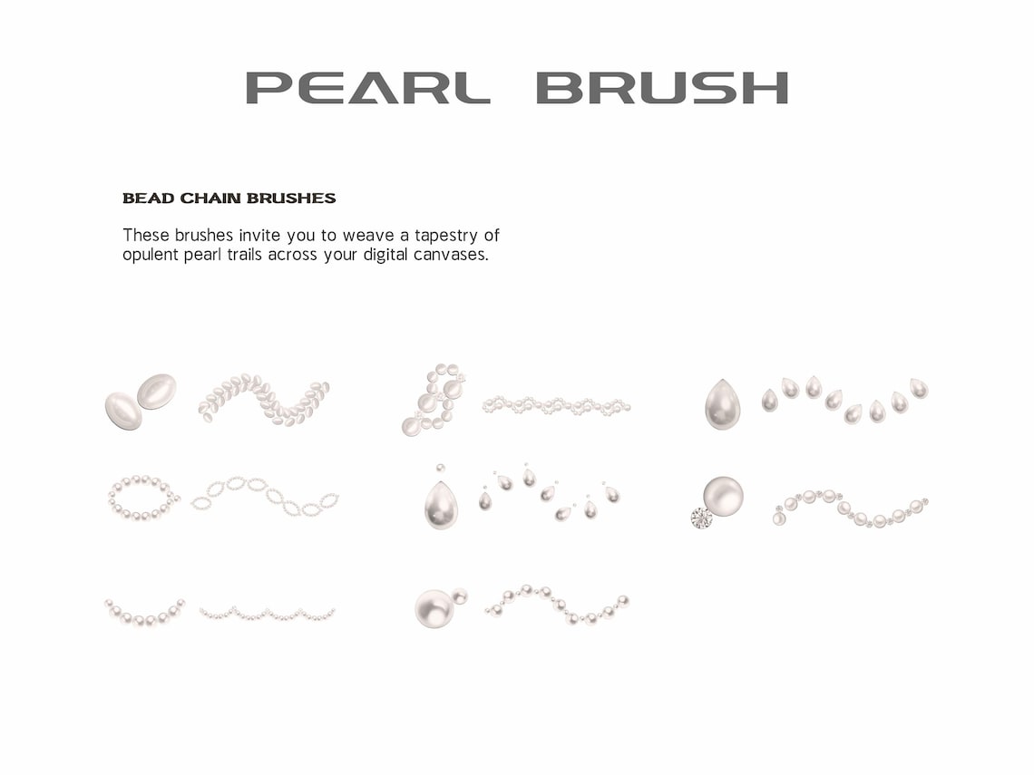 Pearl Brush Set,gemstone Brush,diamond Brush,procreate Brushes,ipad ...