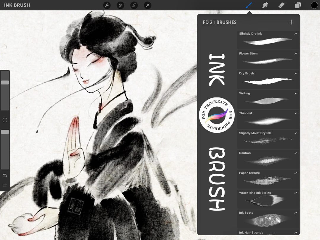 Ink Brushes for Procreate-procreate Brushes-watercolor Brushes-ipad ...