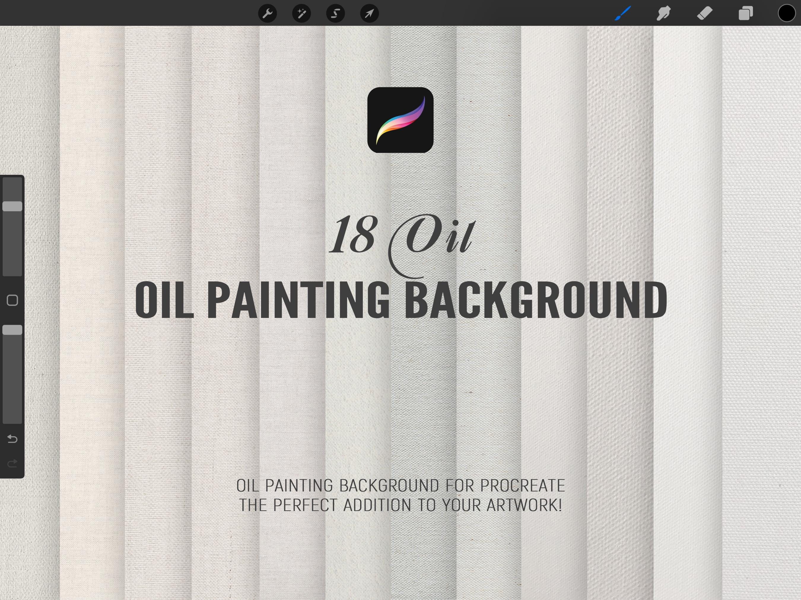 18 Oil Painting Digital Papers,digital Background, Oil Paper Textures ...