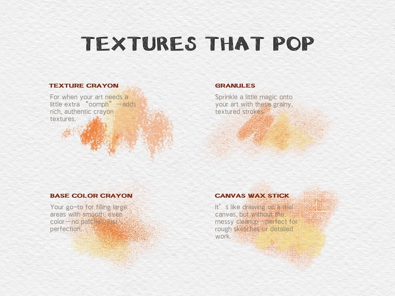 Crayon Brush Set,procreate Character Brushes,character Sketch,coloring ...