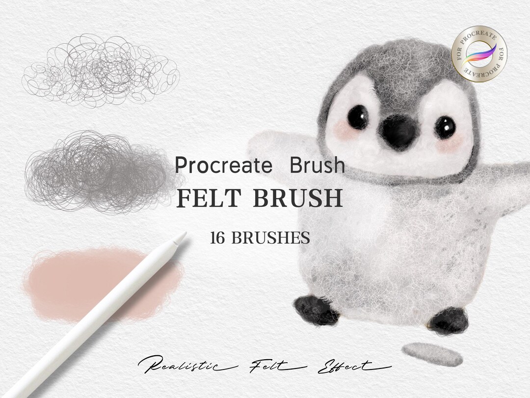 Felt Brush for Procreate, Procreate Brushes, Procreate, iPad Brushes ...