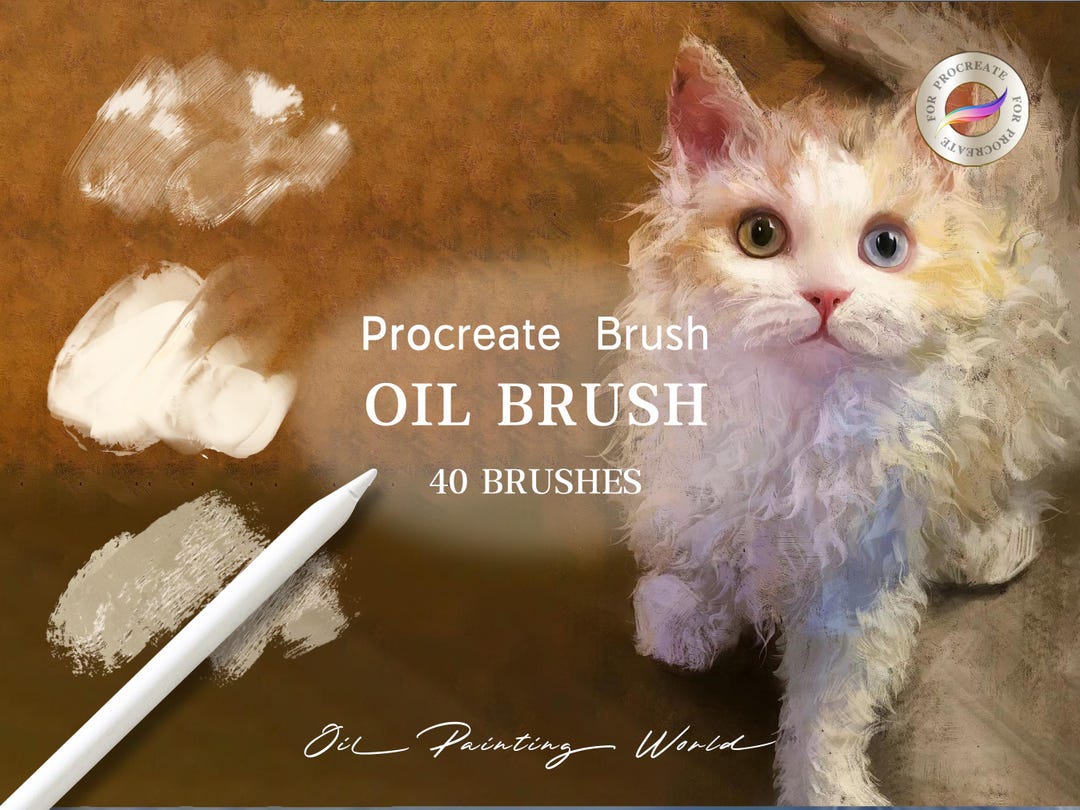 Oil Procreate Brushes,oil Brushes,painting Kit for Procreate,impasto ...