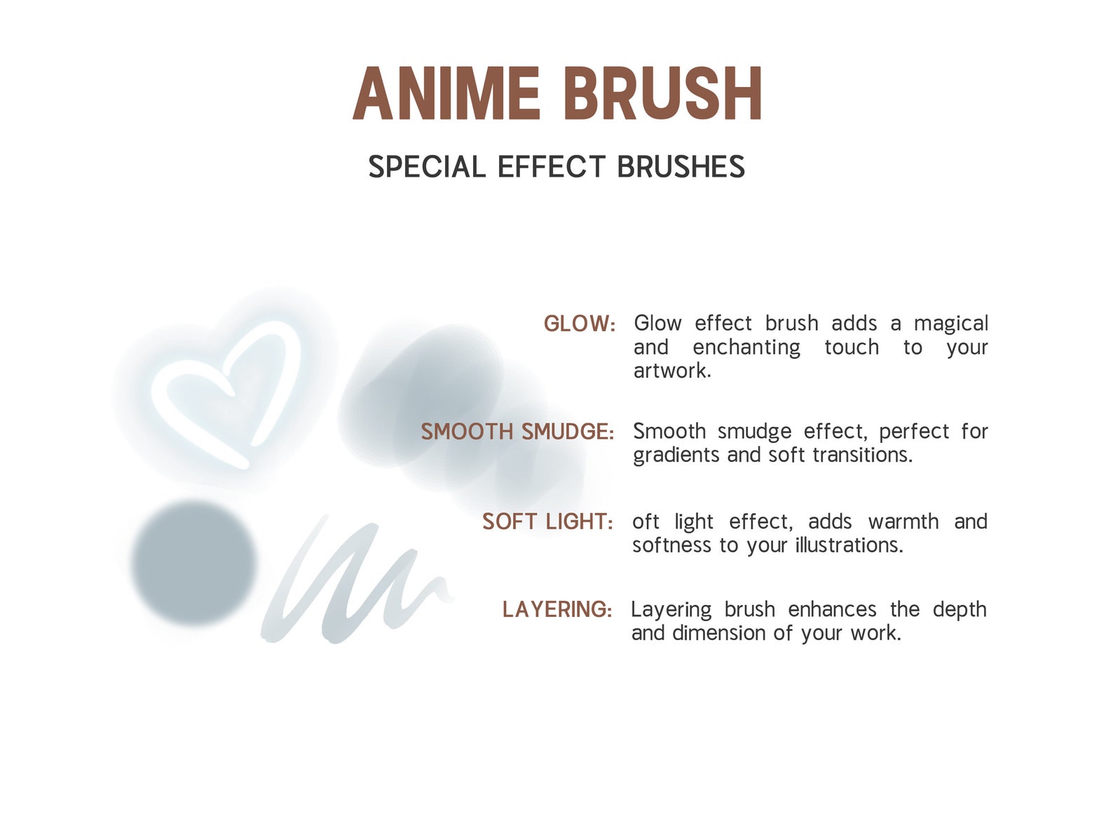 Anime Brush Set,procreate Character Brushes,character Sketch,coloring ...