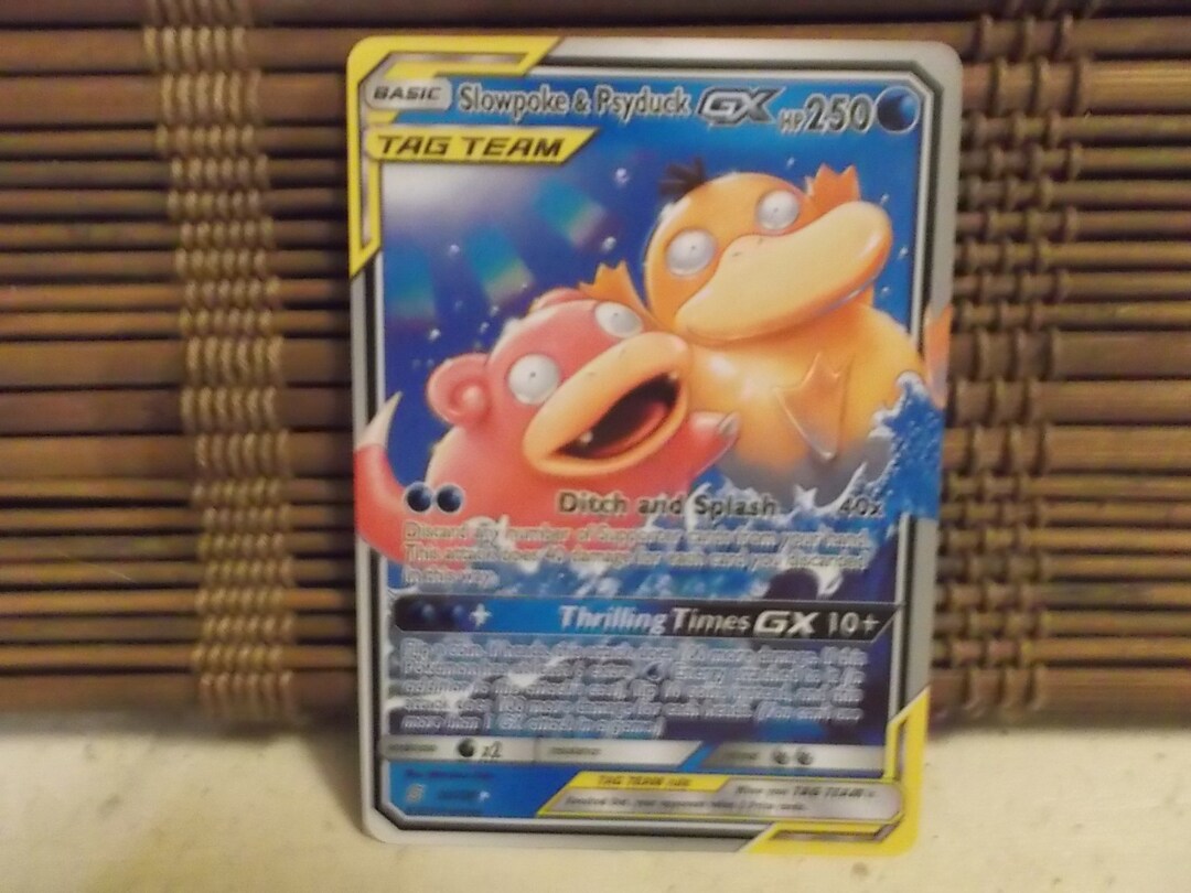 Basic SLOWPOKE & PSYDUCK Pokemon Card - Etsy