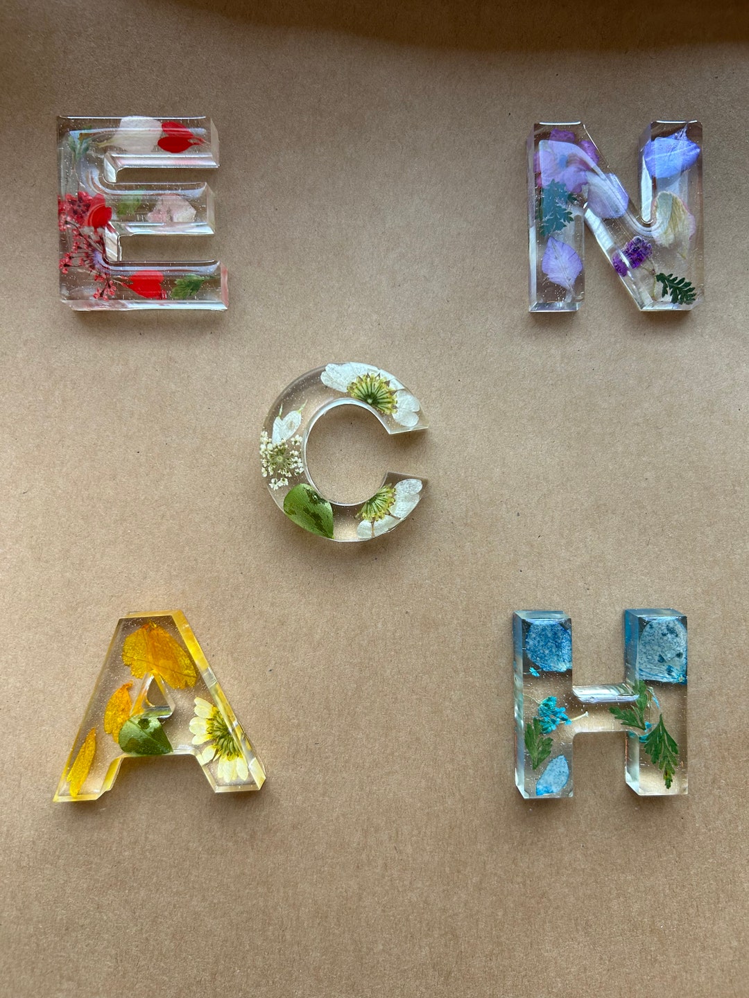 Resin Flower Keychain, Custom Resin Flower Keyring, Handmade Gifts ...