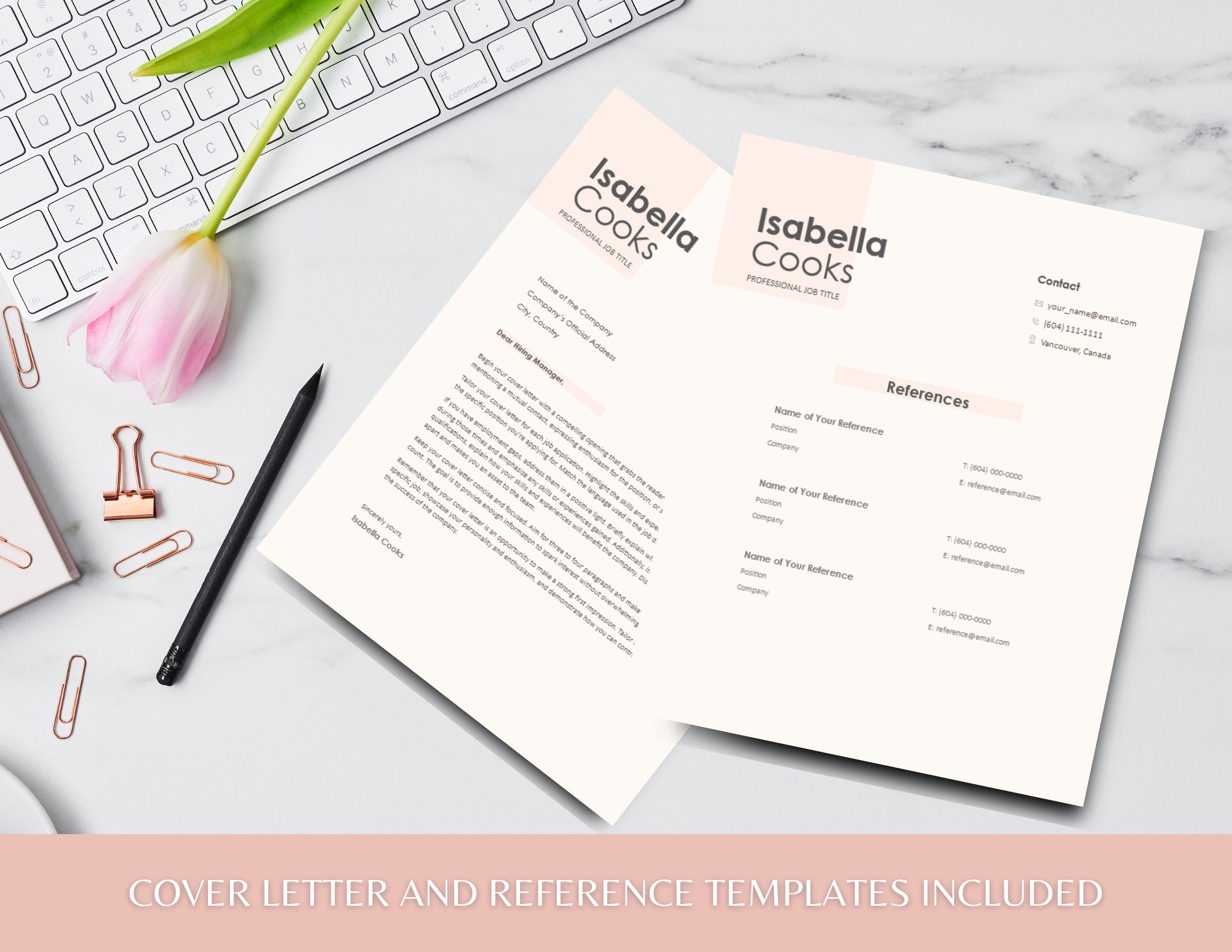 Creative Resume Templates for MS Word and Google Docs, CV Template ...