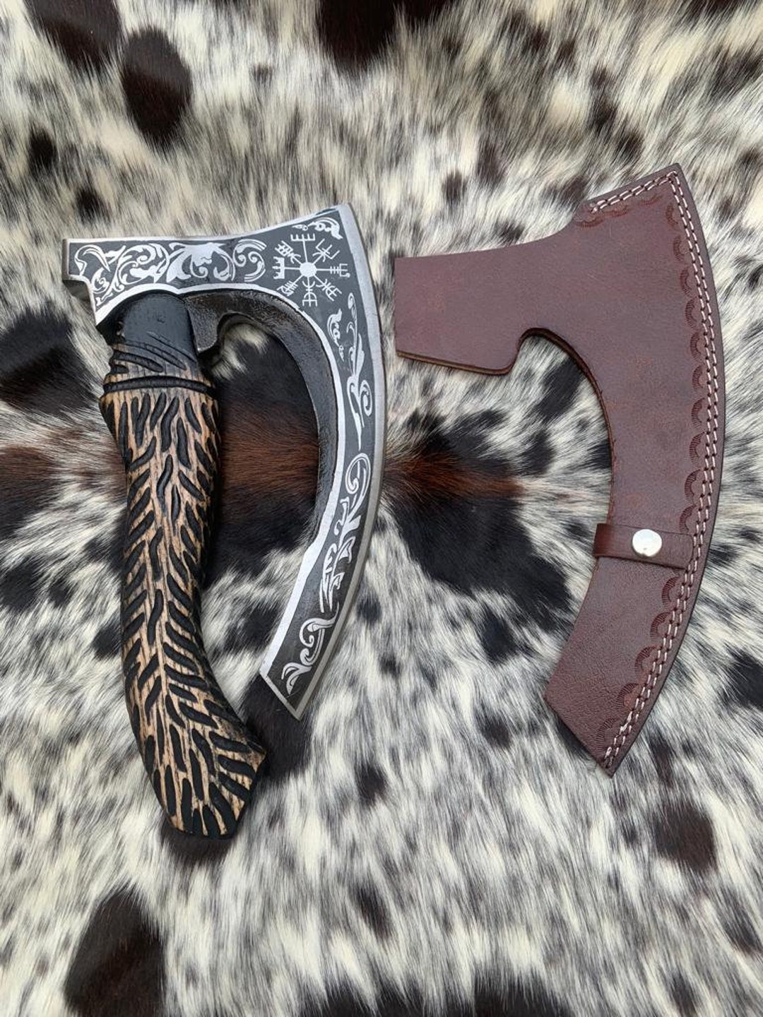 Beautiful Handmade Viking Pizza Cutter Axe - Etsy