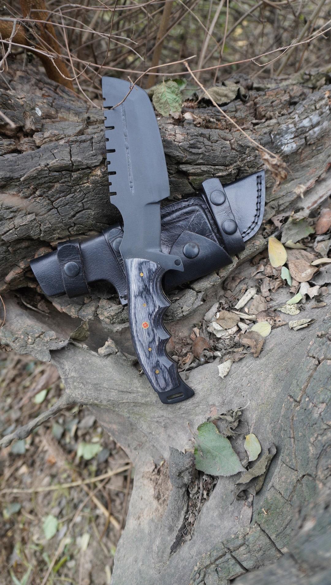 Handmade Carbon Steel Tracker Knife 10 Inches Hunting Knife Perfect ...