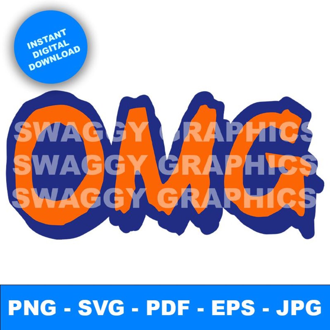 OMG Logo New York Mets Baseball SVG, Png, Pdf, and EPS Files for Cricut ...