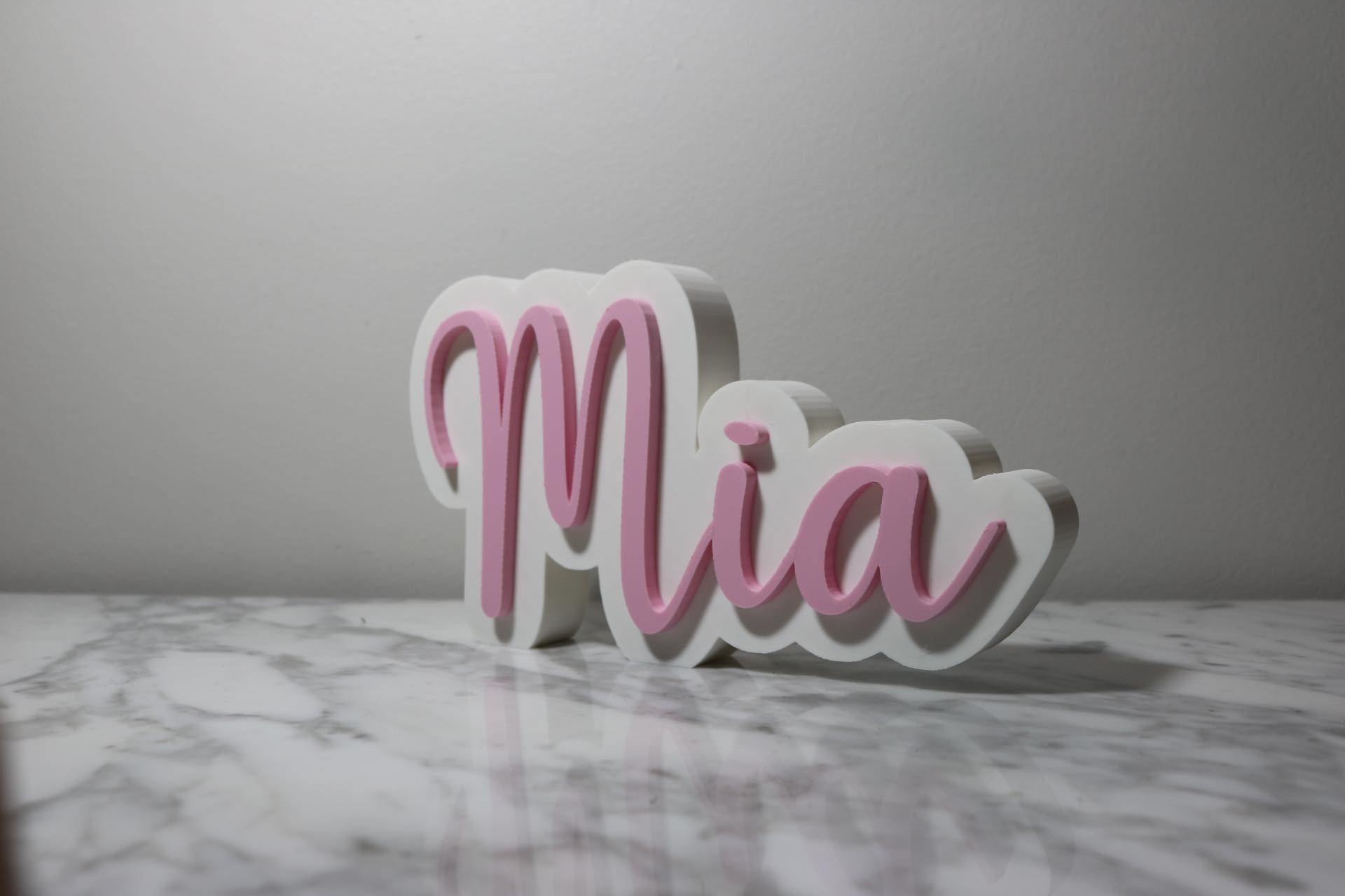 3D Printed Custom Name Plaque, Personalized Desk or Shelf Sign - Etsy