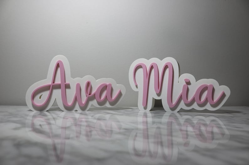 3D Printed Custom Name Plaque, Personalized Desk or Shelf Sign - Etsy