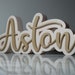 3D Printed Custom Name Plaque, Personalized Desk or Shelf Sign - Etsy