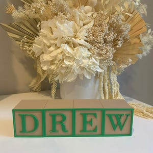 Custom 3D Printed Name Blocks – Nursery Decor, Baby Shower Gift - Etsy