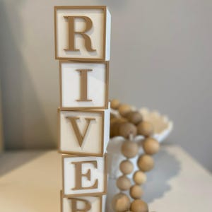Custom 3D Printed Name Blocks – Nursery Decor, Baby Shower Gift - Etsy ...