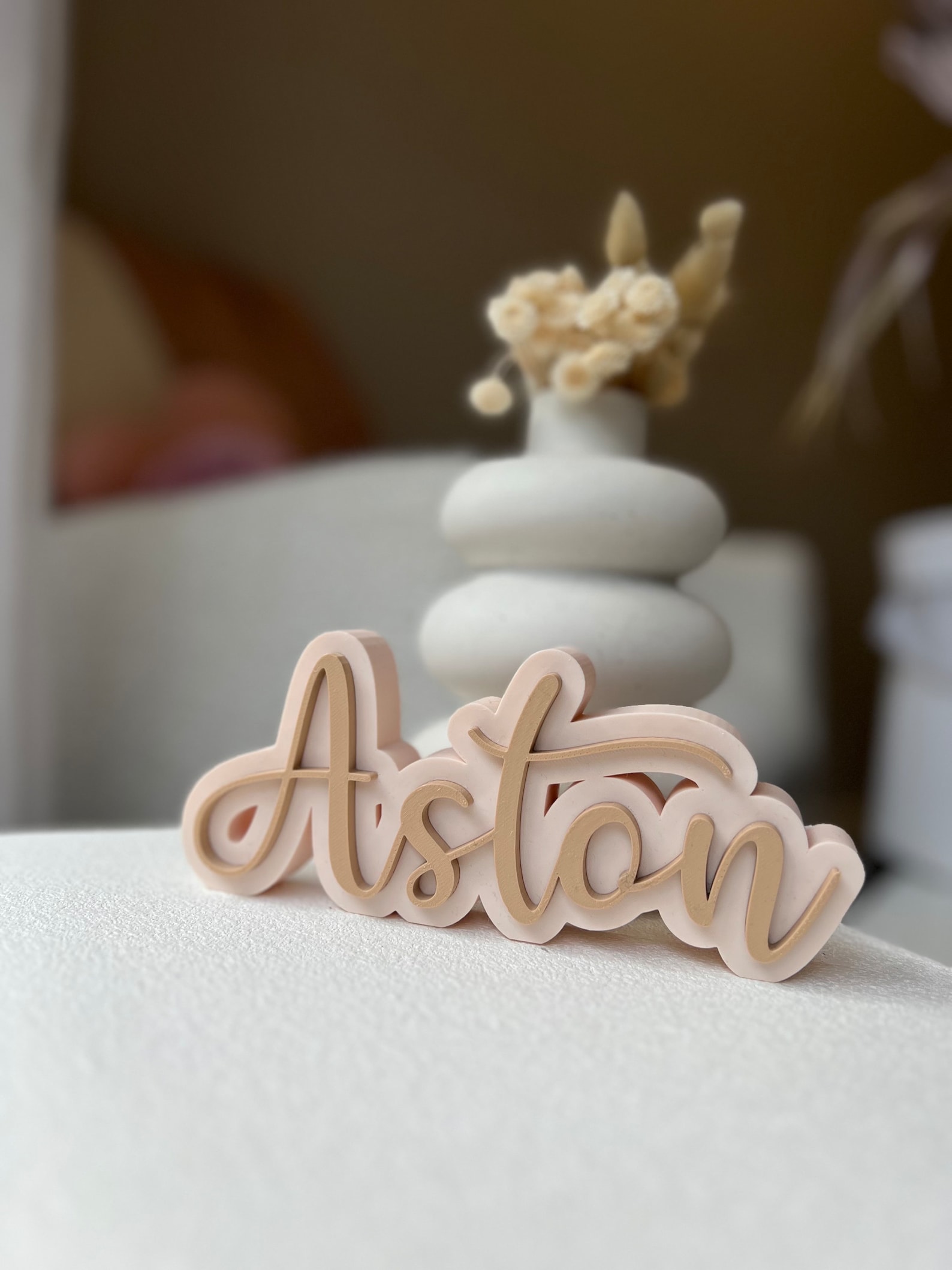 3D Printed Custom Name Plaque, Personalized Desk or Shelf Sign - Etsy