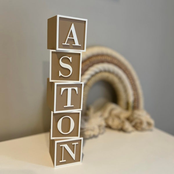 Baby Name Blocks - Etsy