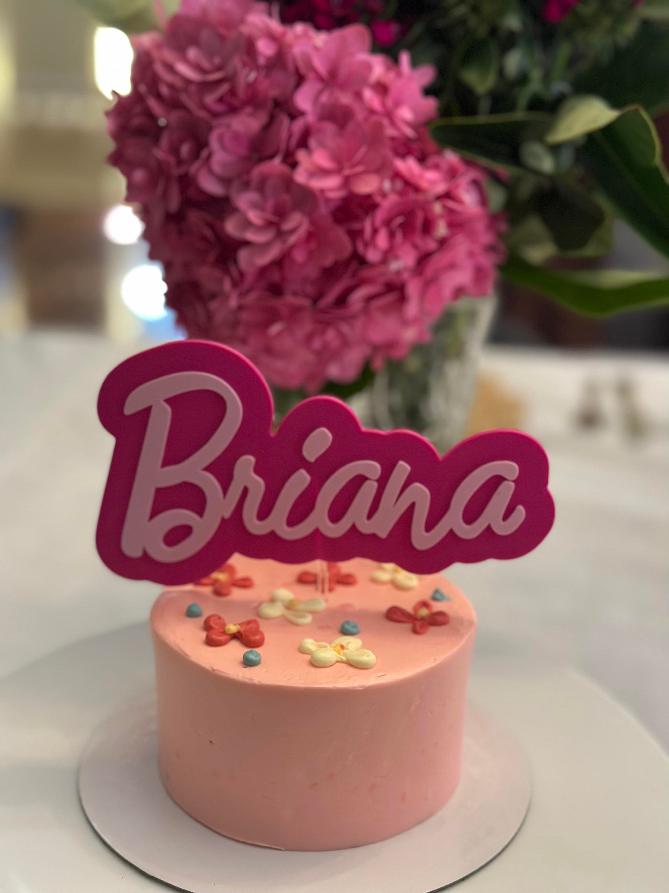 Custom 3D Printed Cake Topper, Personalized Birthday Party Decoration ...