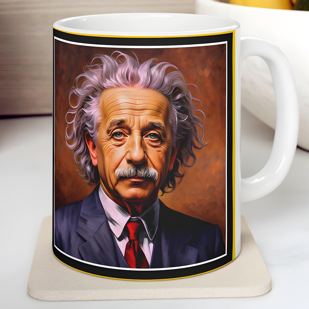 Albert Einstein Ceramic Mug, Theory of Relativity, Physics Gift ...